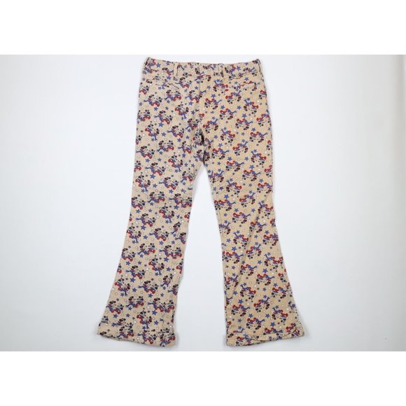 Disney | Jeans | Vintage 7s Disney Womens 32 Mickey Minnie Mouse Bell ...